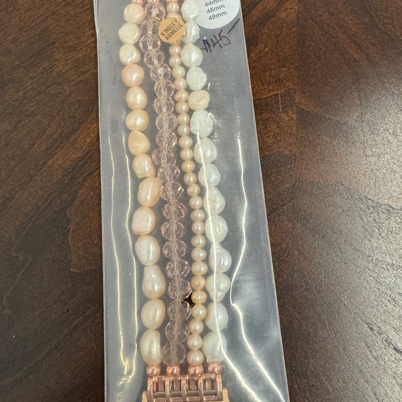 Kinsley Armelle | Jewelry | Kinsley Armelle Pearl And Rose Gold ...